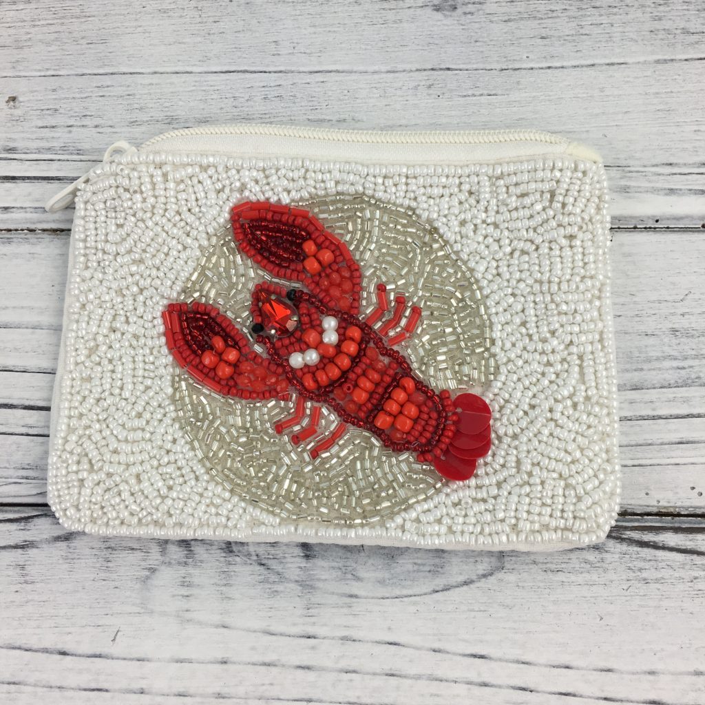 Beaded Crawfish Coin Purse 60-0198 WT – Song Lily